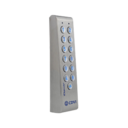 CDVI PROFIL100E-C Stainless steel backlit keypad with remote electronics